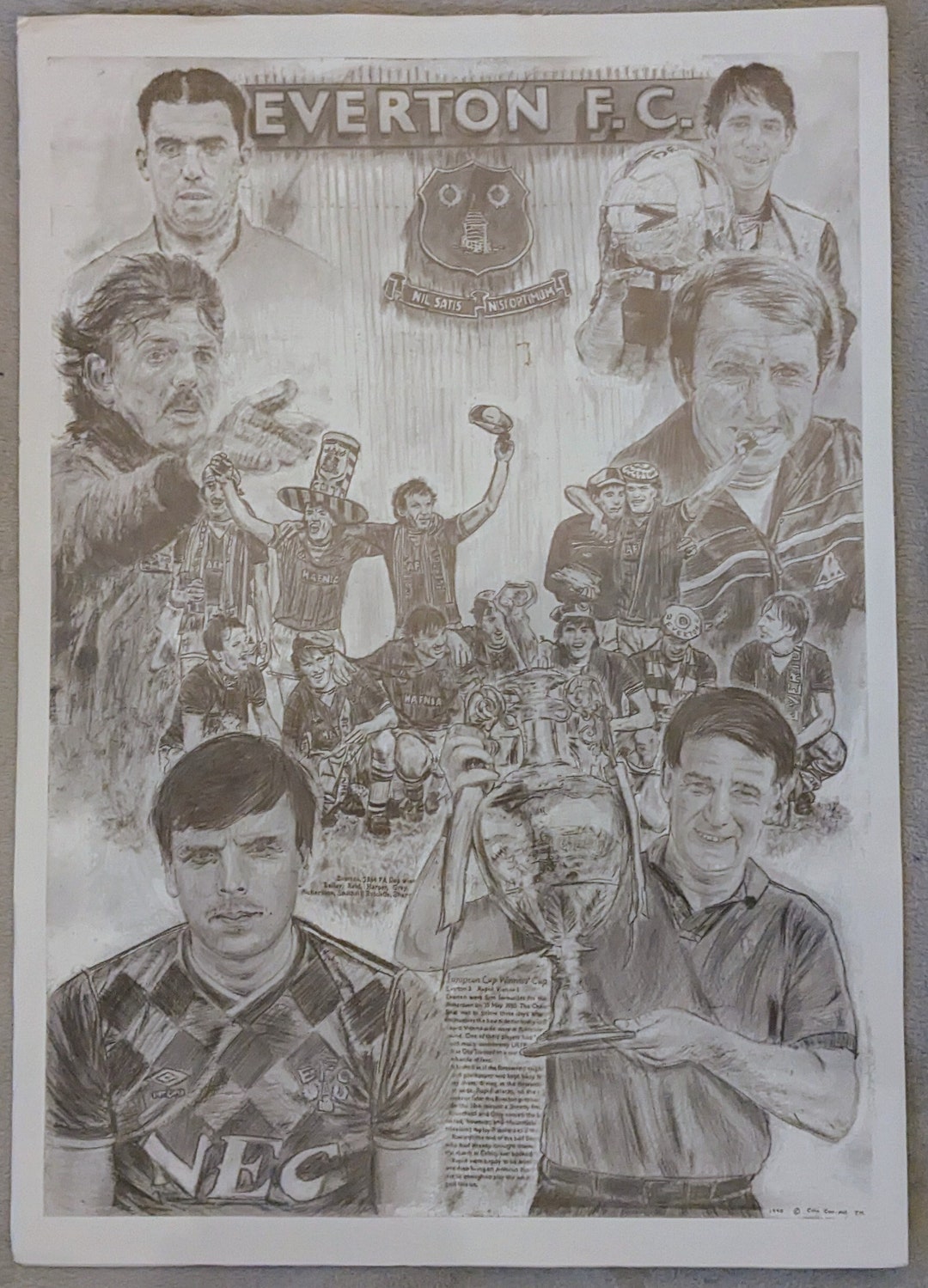 Everton Football Club Art Work and Photos 1960/70/80s Original Vintage ...