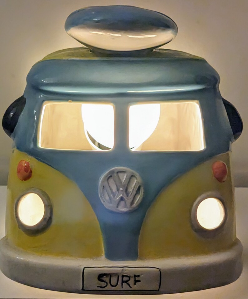 VW Campervan Table Lamp 1990s Oriental Ceramics Ltd Hand Painted ...
