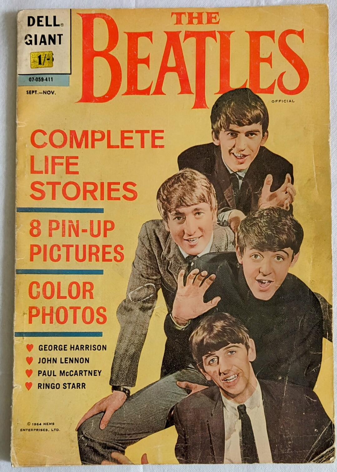 The Beatles Complete Life Stories Music Magazine 1964 Photos Cartoon ...