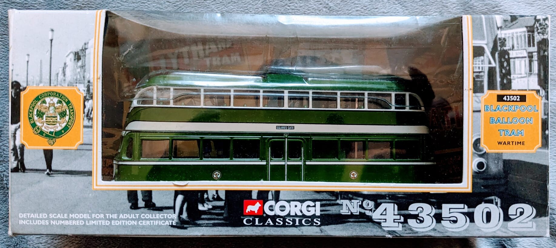 Corgi Classics Blackpool Balloon Tram Wartime Scale Model 1-76 - Etsy