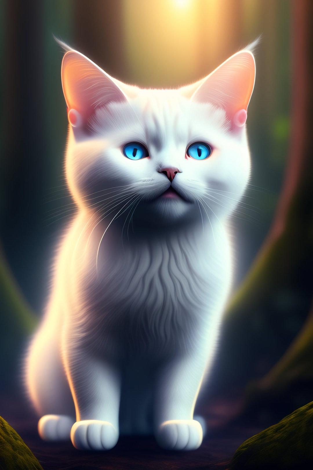 AI Professional Cat Midjourney Prompt High Quality Cute - Etsy