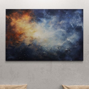 Space Framed Canvas, Milky Way Wall Art, Surrealism Wall Art, Galaxy ...