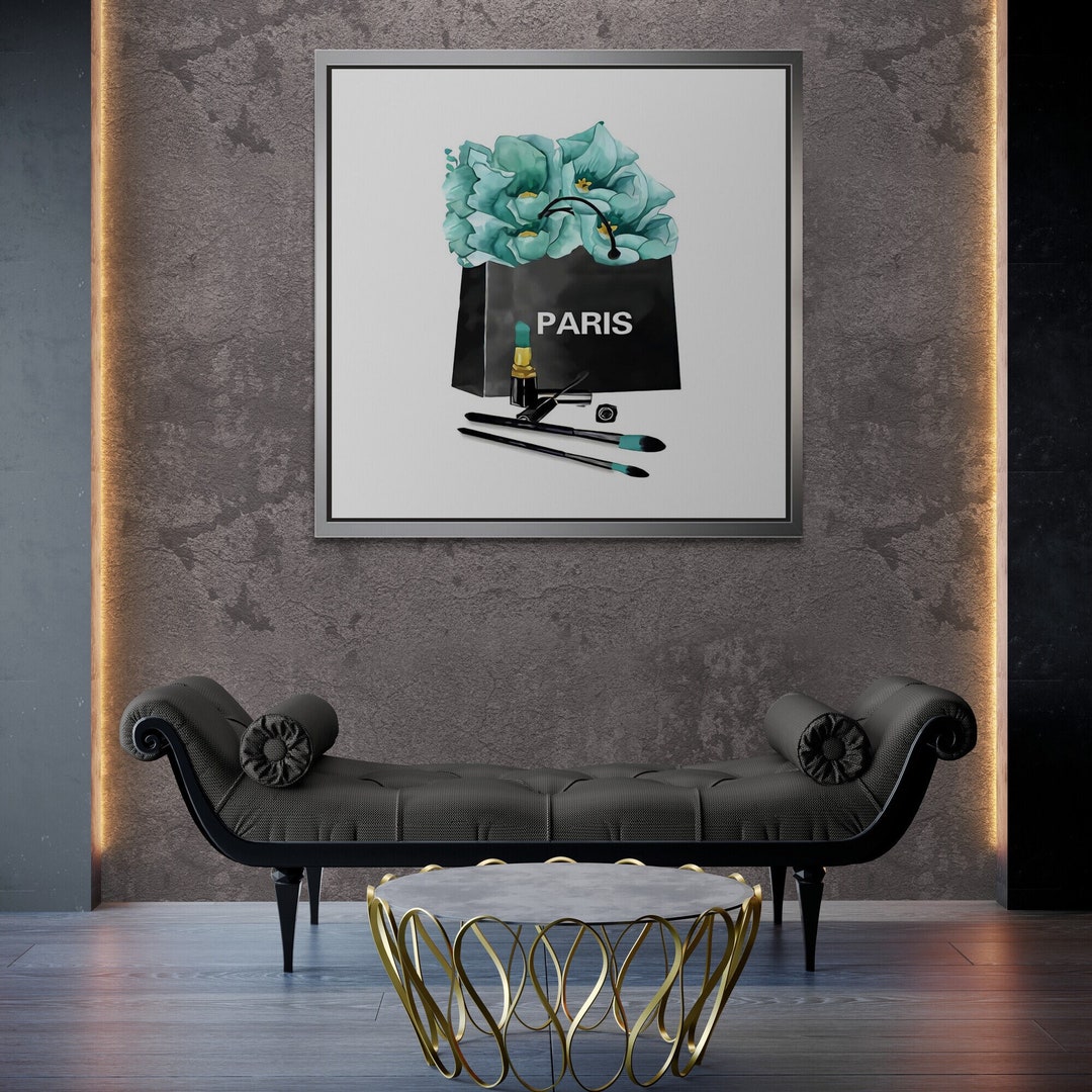 Design Bag Wall Art, Women's Fashion Framed Canvas, Luxury Fashion Wall ...
