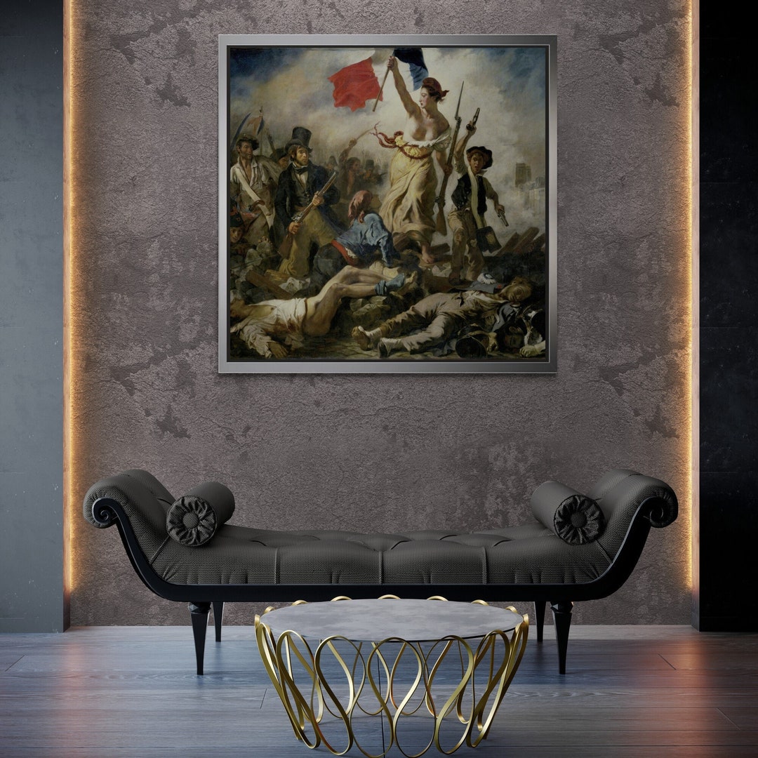 Liberty Leading the People, Eugene Delacroix Framed Canvas, People Wall ...