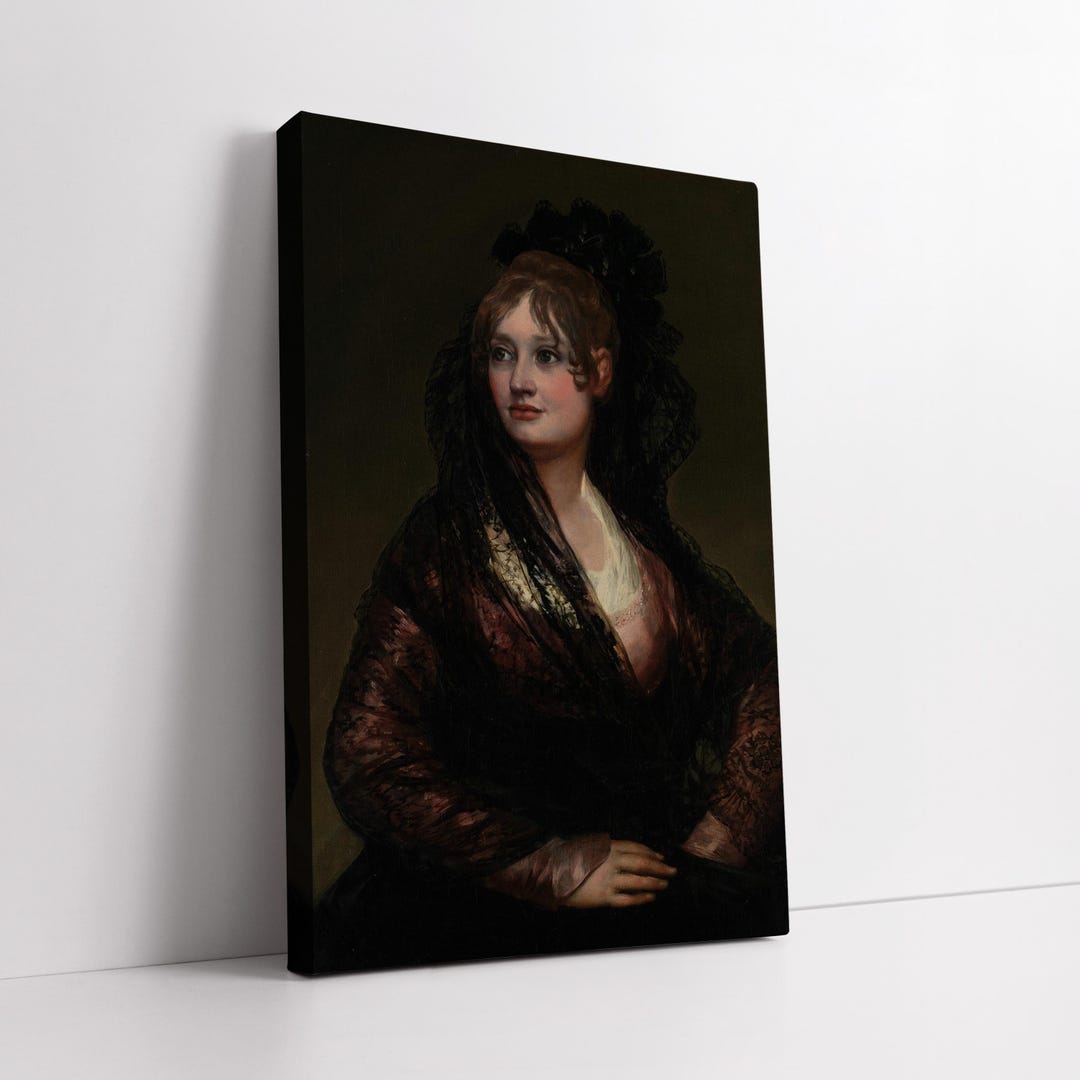 Francisco De Goya Portrait of Doña Isabel De Porcel Canvas Wall Art ...
