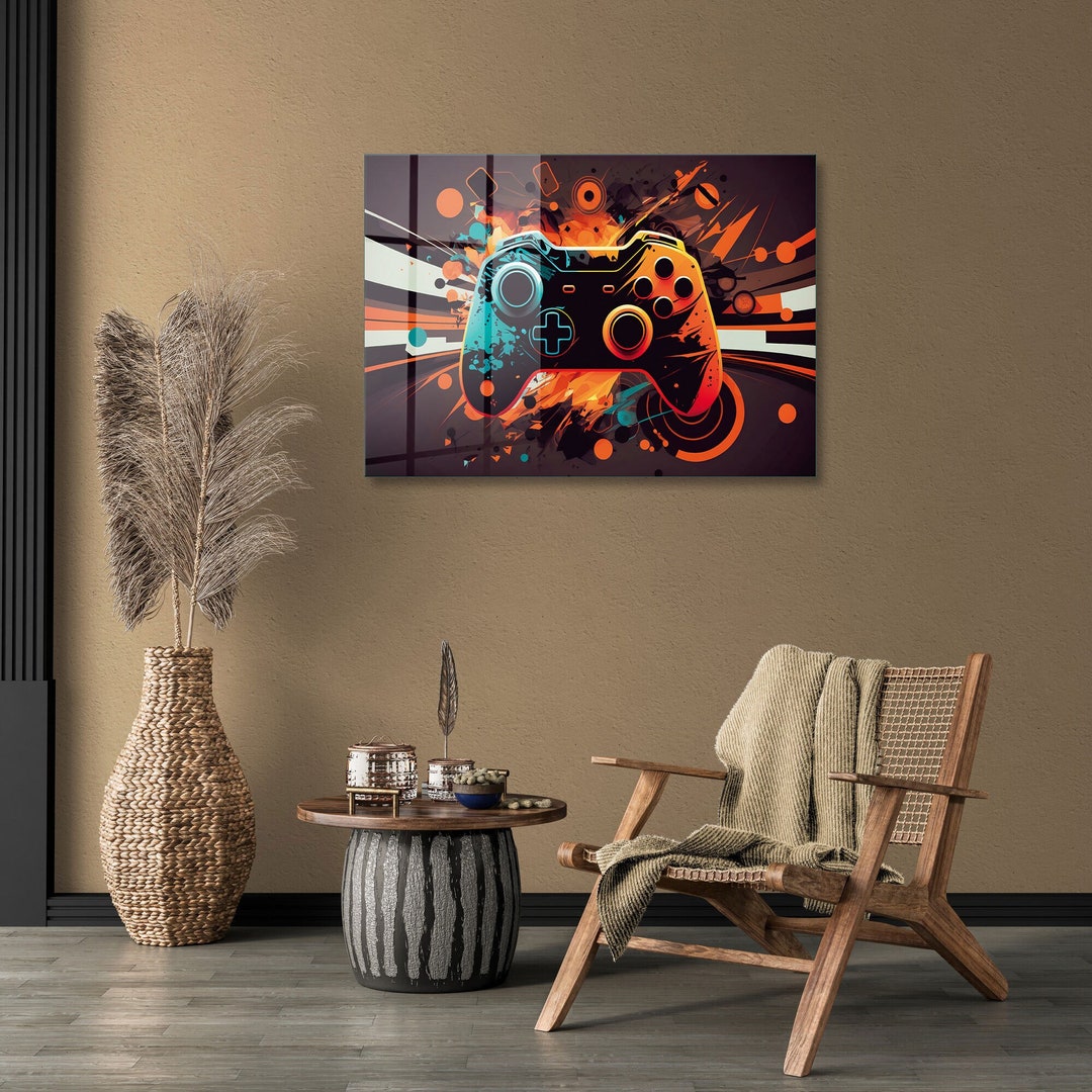 Tempered Glass Wall Art, Gaming Wall Art, Glass Wall Art, Wall Hangings ...