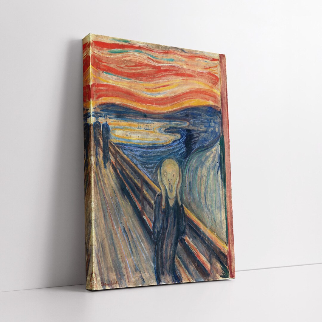 Edvard Munch the Scream Canvas Wall Art Expressionist Masterpiece ...