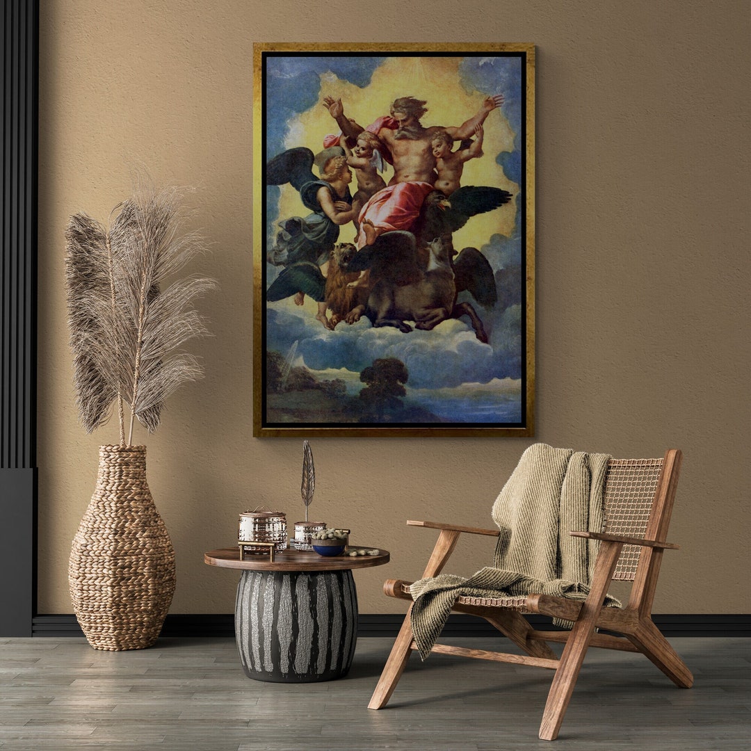 Ezekiel’s Vision Wall Art, Raphael Framed Canvas, Ezekiel’s Vision ...