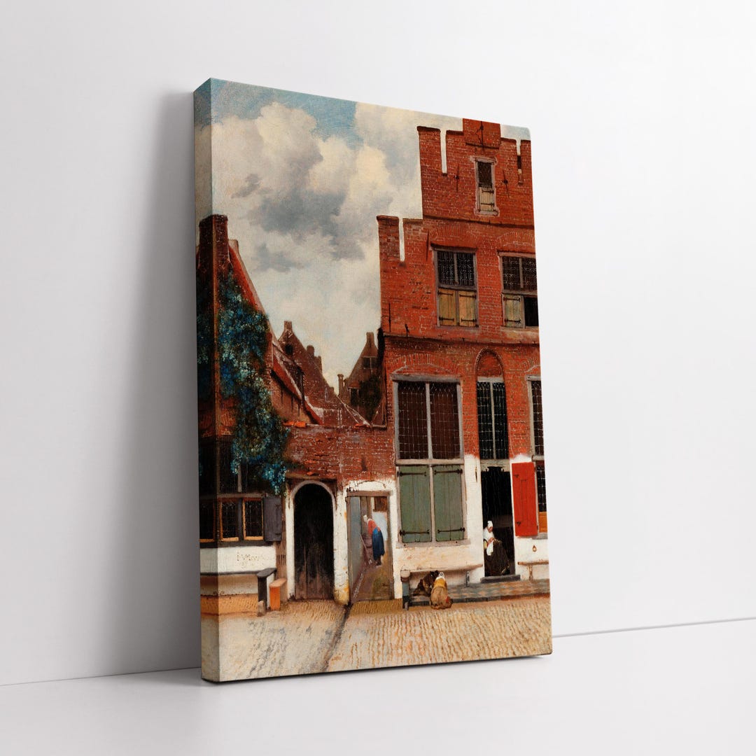 The Little Street Canvas Wall Art – Johannes Vermeer Dutch Golden Age ...