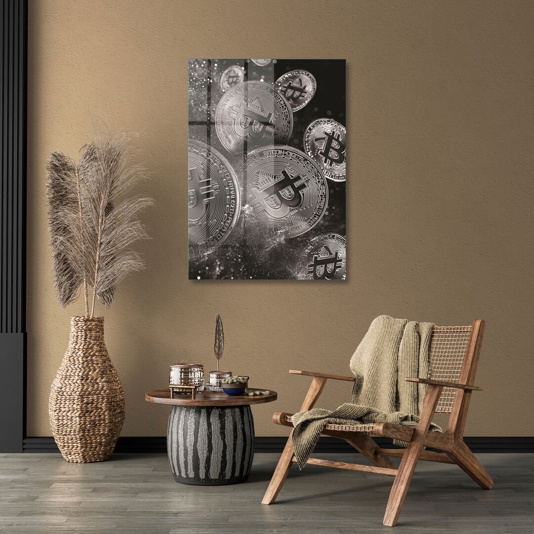 Glass Wall Art, Crypto Wall Art, Tempered Glass Art, Wall Hangings ...