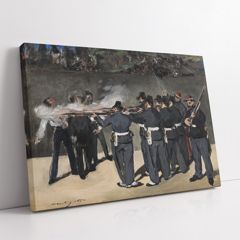 The Execution of Emperor Maximilian Canvas Art – Edouard Manet ...