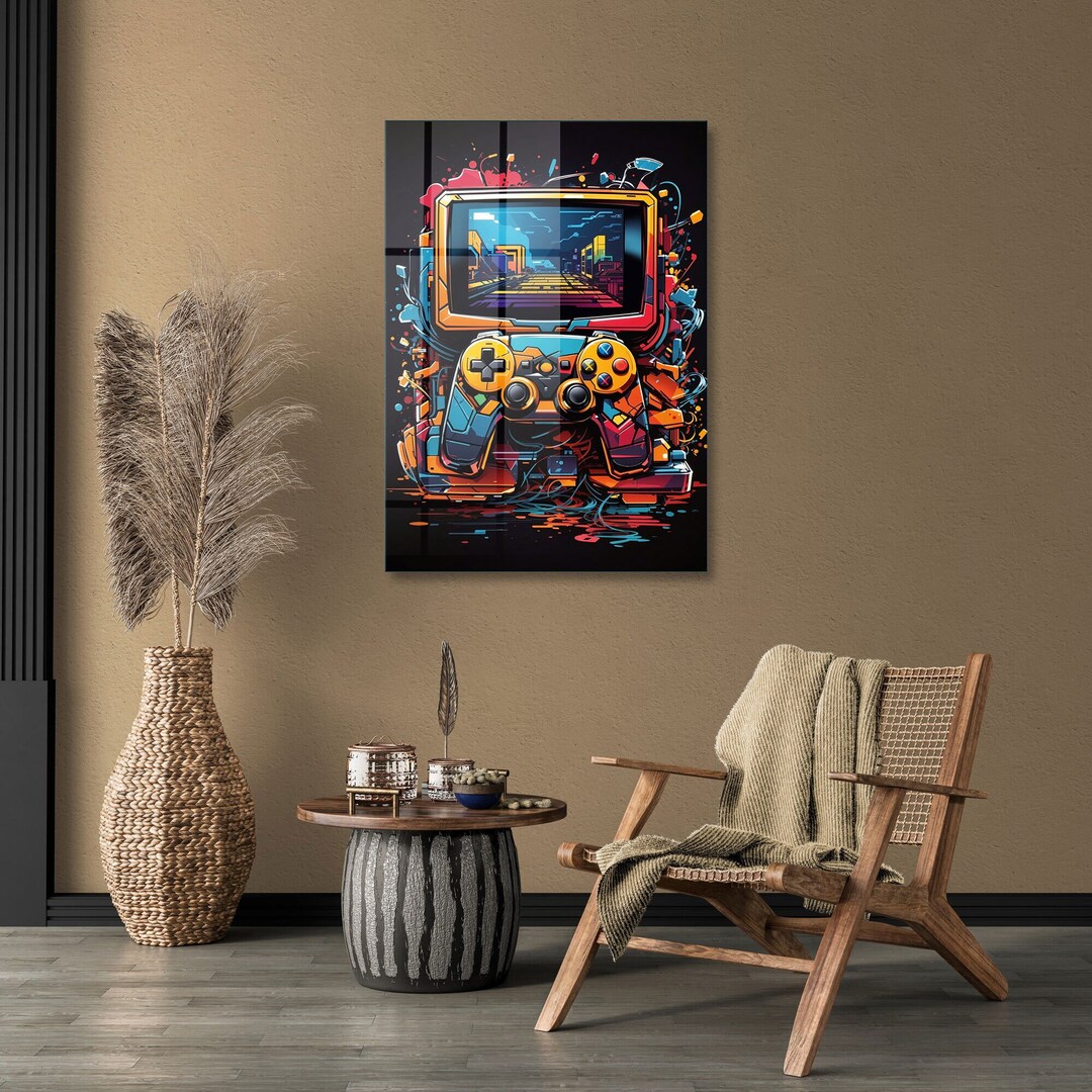 Glass Wall Art, Colorful Abstract Wall Art, Tempered Glass Wall Art ...