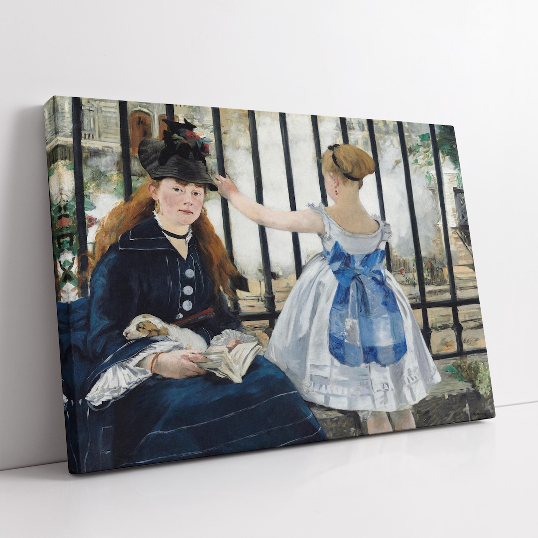 The Railway Canvas Art – Edouard Manet Impressionist Masterpiece of ...