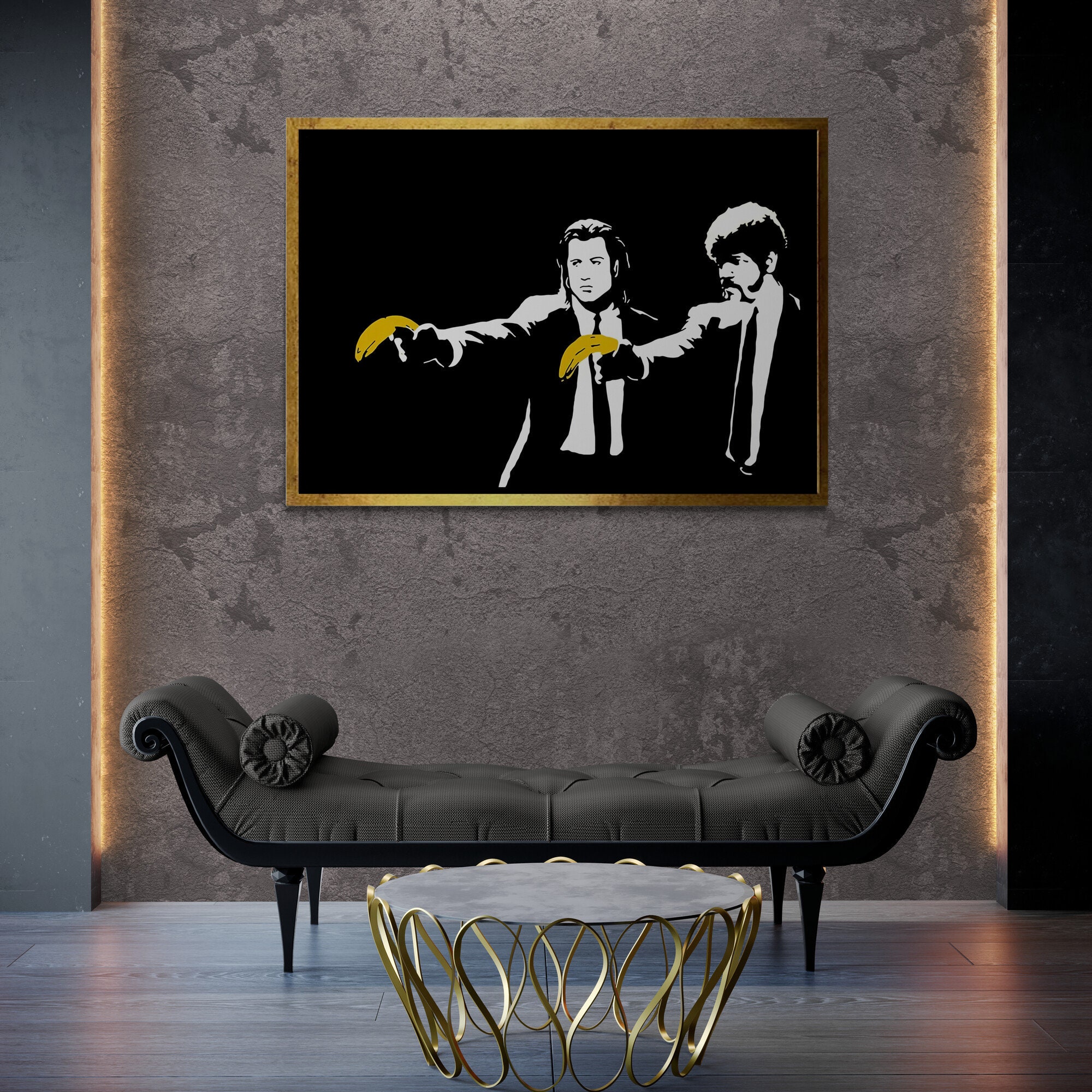 BANKSY Comic Pulp Fiction Wall Art Pulp Fiction Graffiti - Etsy