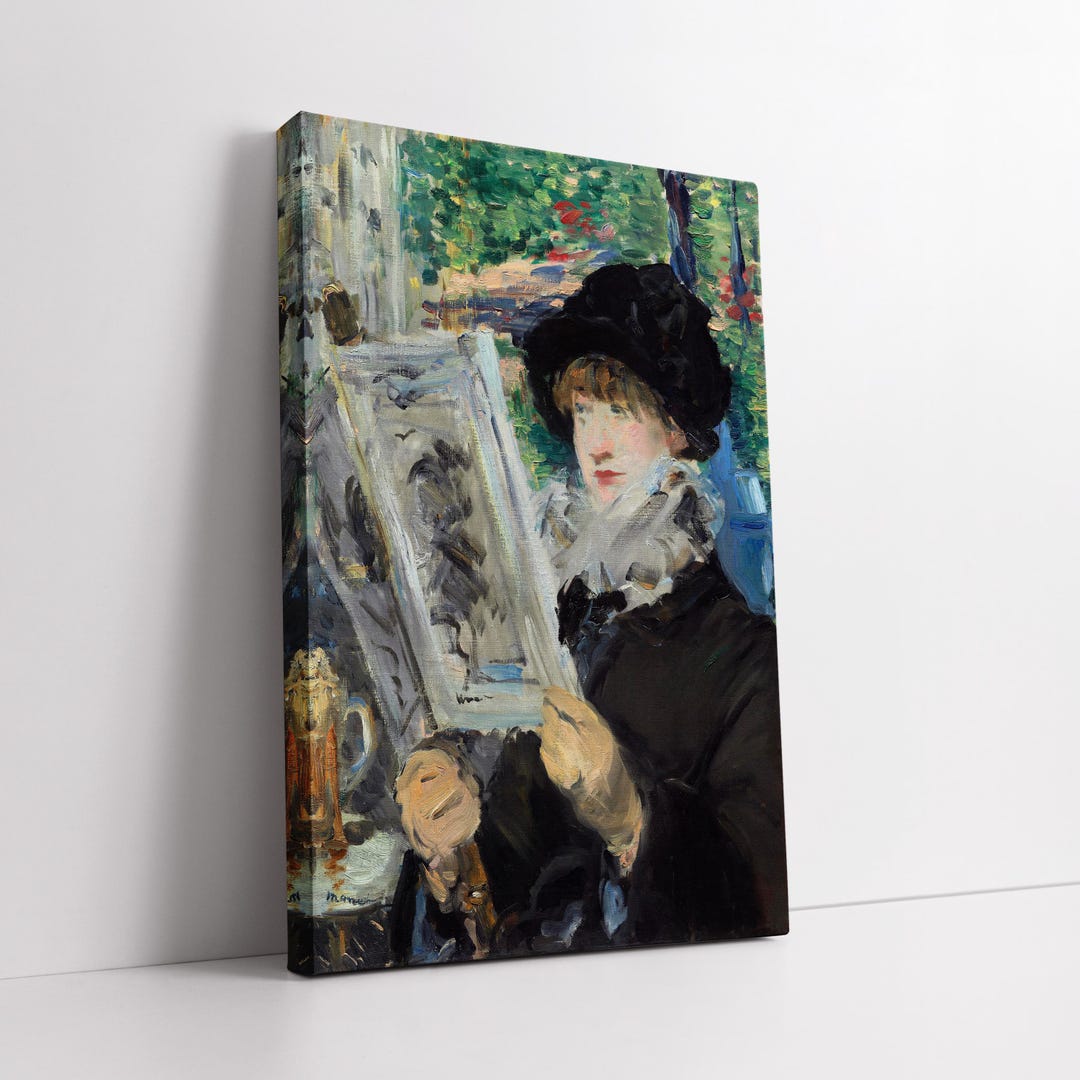Edouard Manet Woman Reading Canvas Wall Art Classic French ...