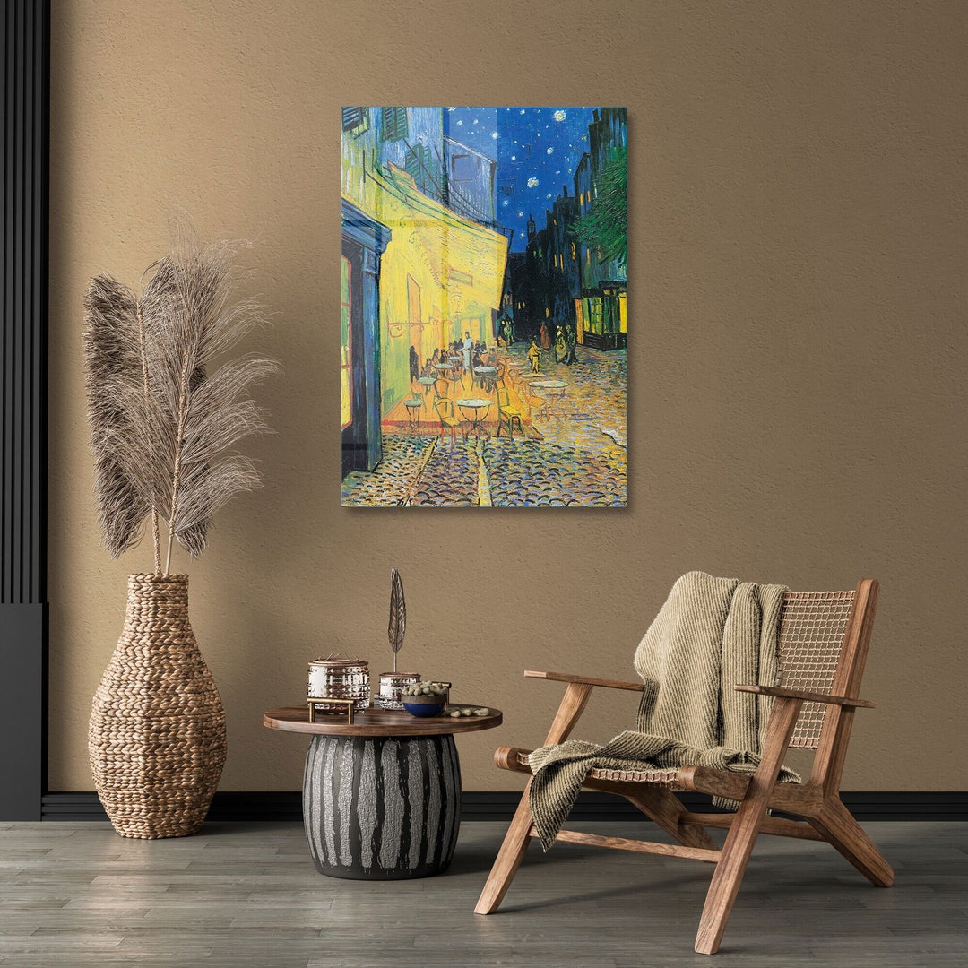 Glass Wall Art, Famous Cafe Wall Art, Tempered Glass Wall Art, Wall ...