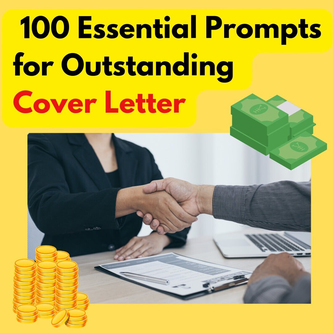 100 Essential Prompts for Outstanding Cover Letter - Etsy