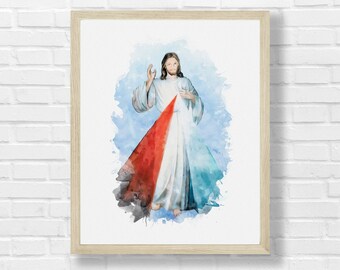 Divine Mercy Digital Download Religious Instant Art Print - Etsy