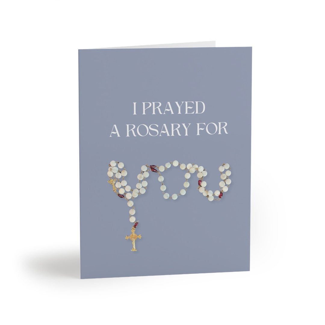 Catholic Rosary Intention Cards, Pack of 8, 16 or 24 Cards, Prayer ...