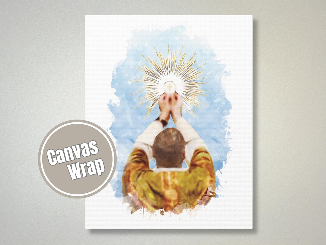 Holy Eucharist Canvas Gallery Wrap: Catholic Home Decor - Etsy