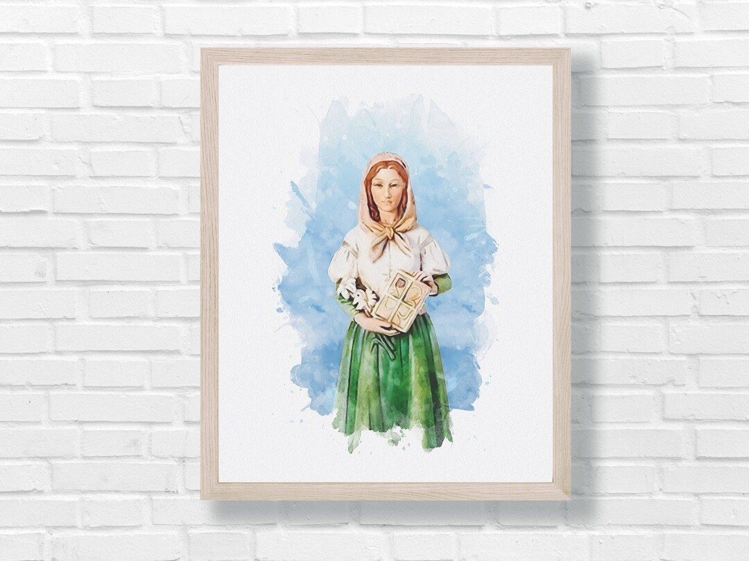 St. Dymphna Patron of Mental Health and Victims of Abuse Watercolor ...