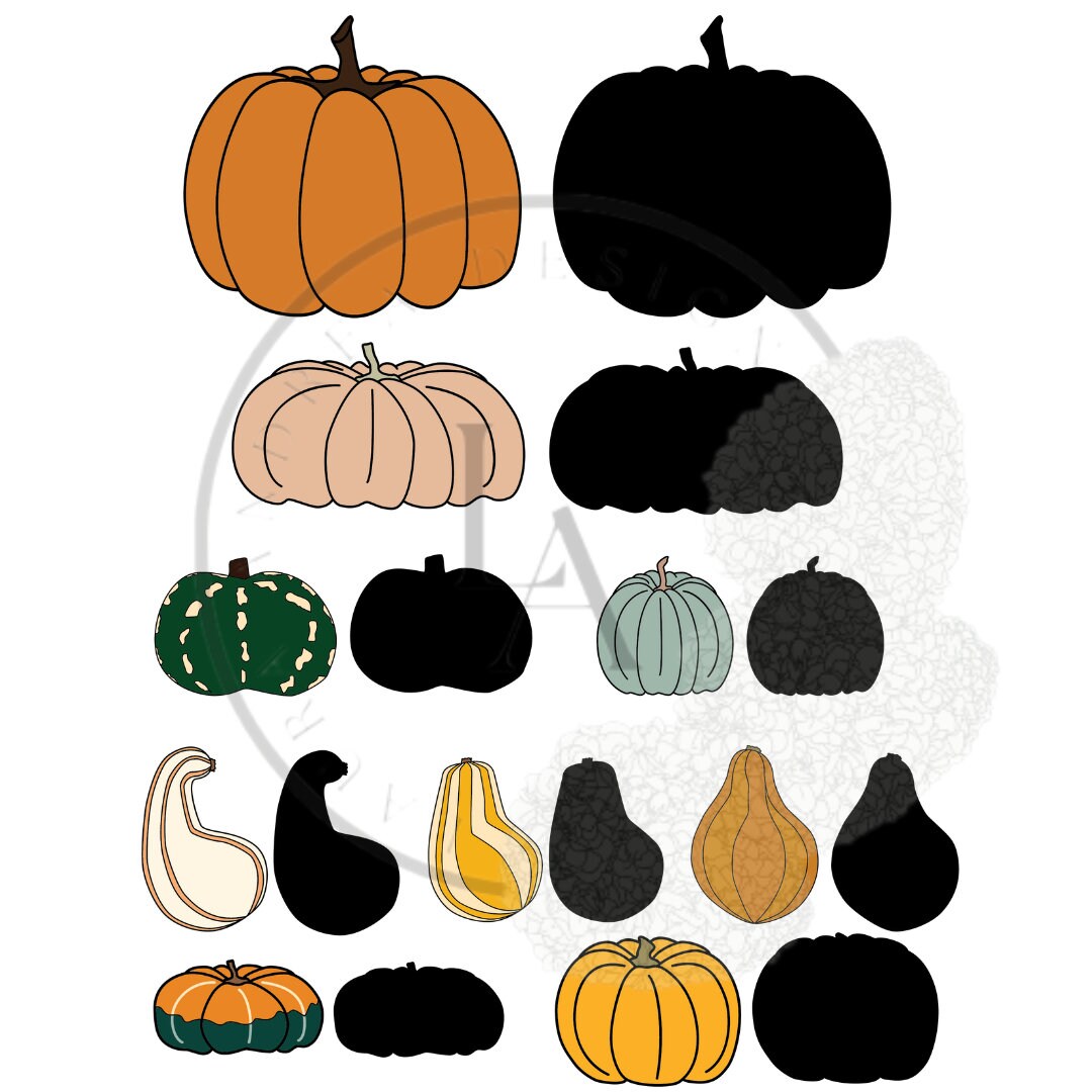 Pumpkins SVG and PNG - Etsy