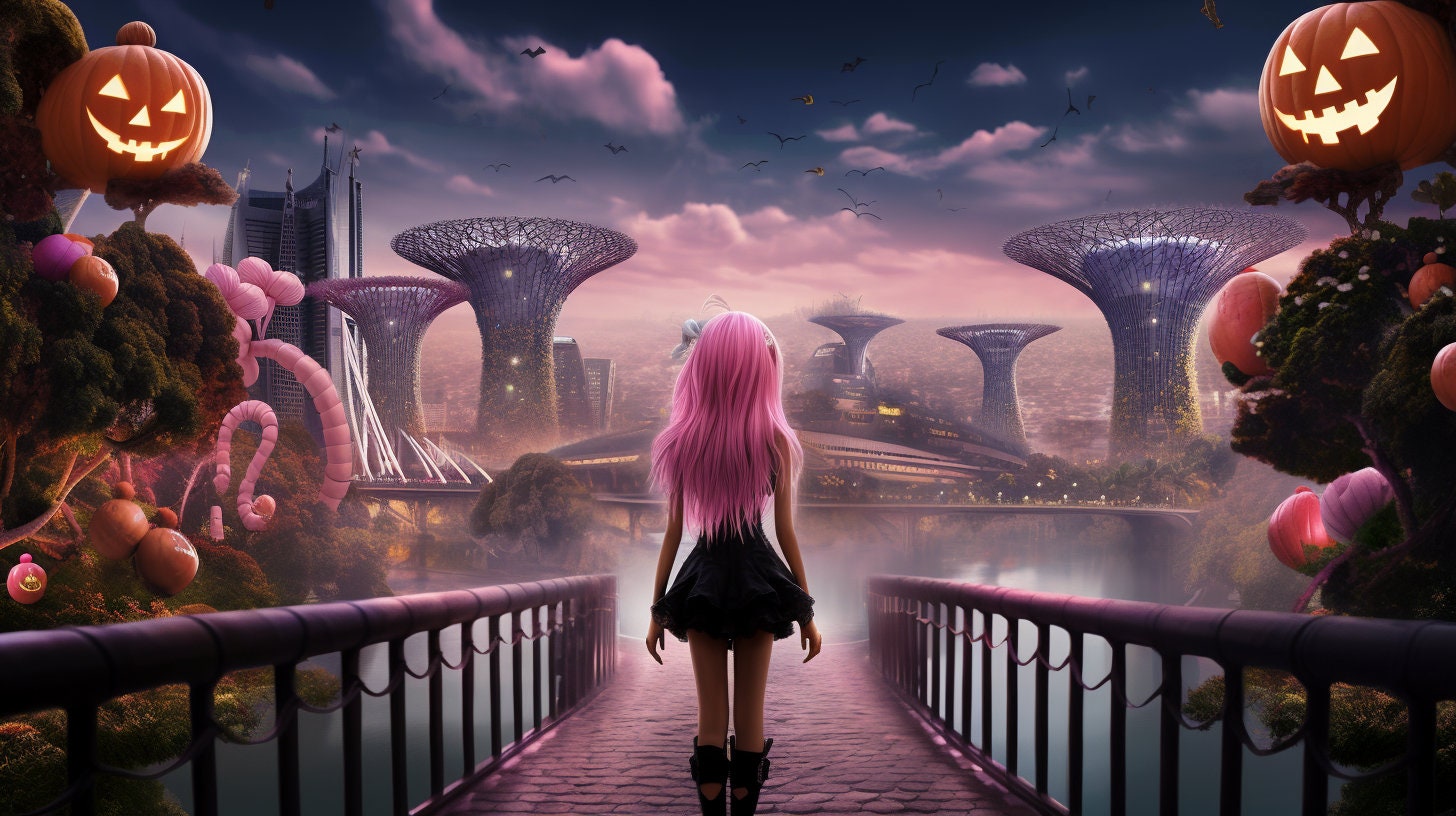 A Bundle of 4 Digital Images - Halloween Fantasy Art: Spooky Barbie ...