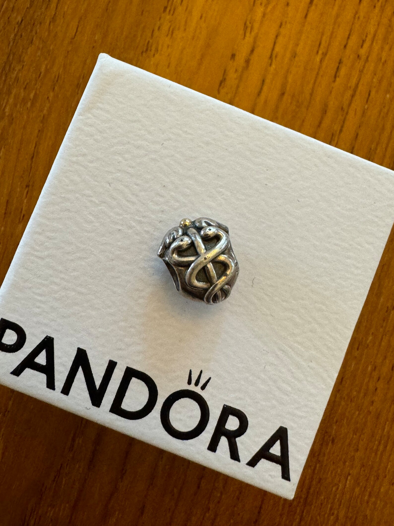 Pandora Life Saver Silver 925 & 14k Gold Charm - Etsy