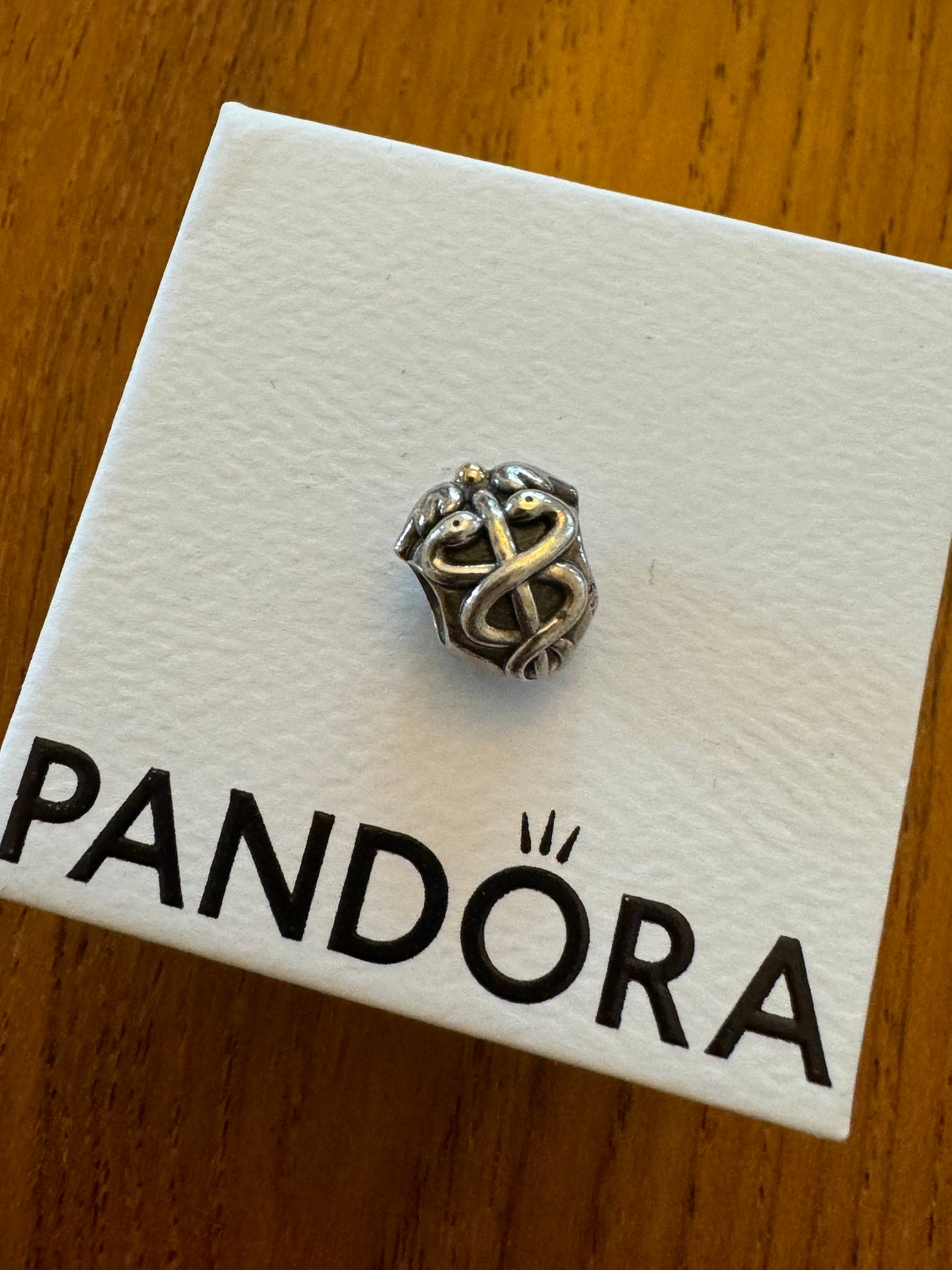 Pandora Life Saver Silver 925 & 14k Gold Charm - Etsy