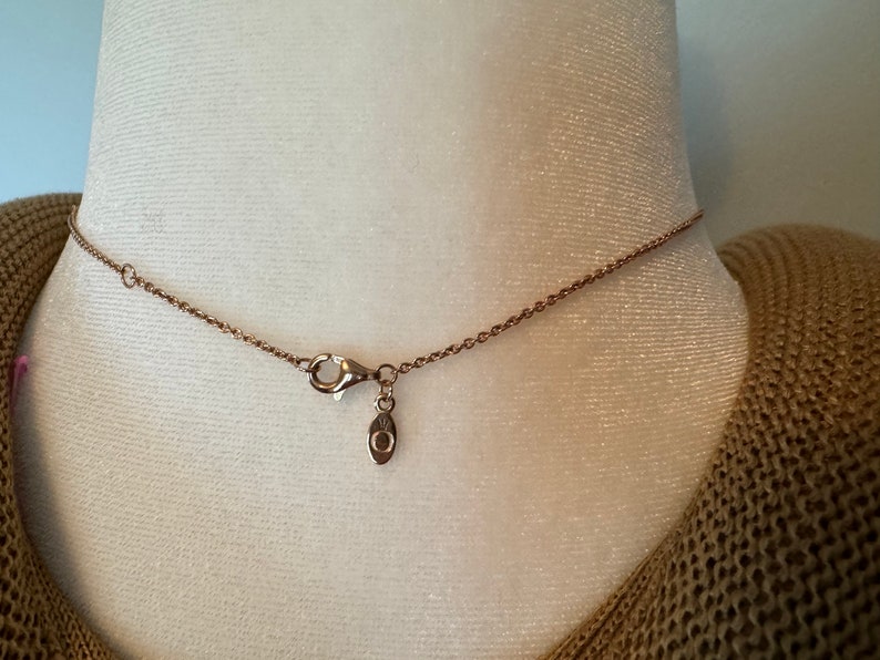 Pandora Signature Circle of Sparkle Rose Gold CZ Size 17.7 Necklace ...