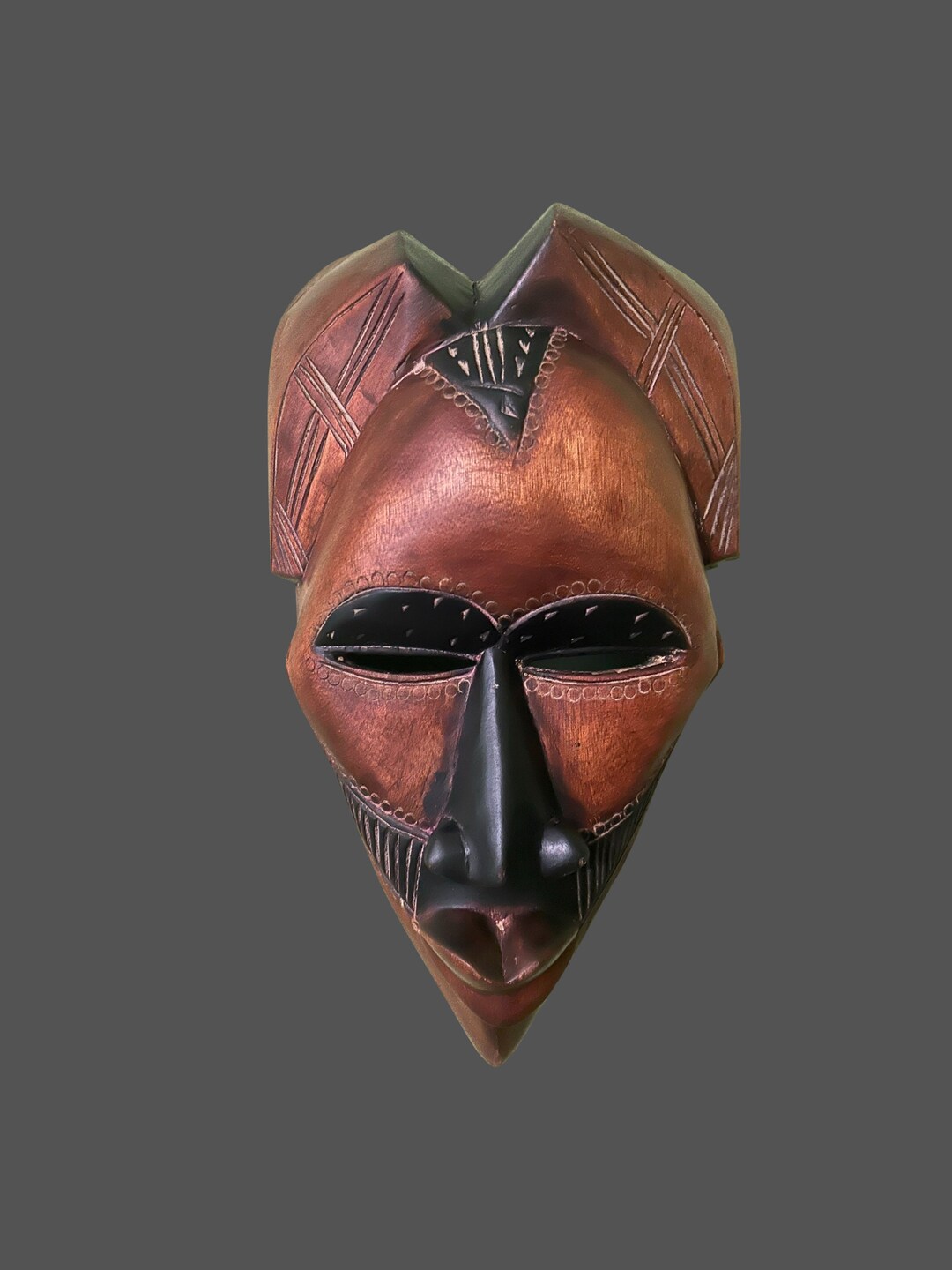Vintage African Tikar Mask Great Wall Hanging - Etsy