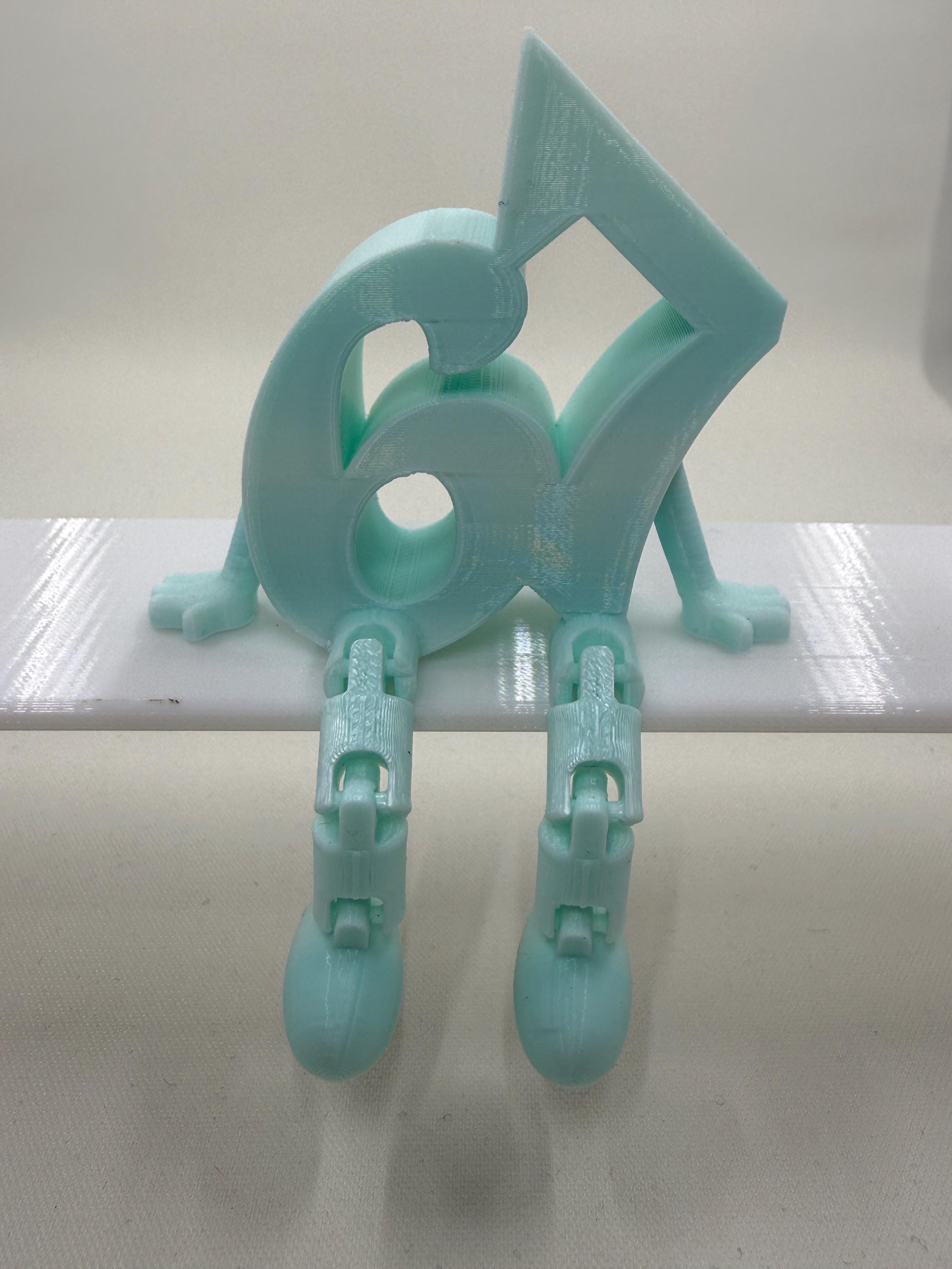 3D Printed 67 Flexi Buddy | Flexible Number Figure | Articulated Fidget ...
