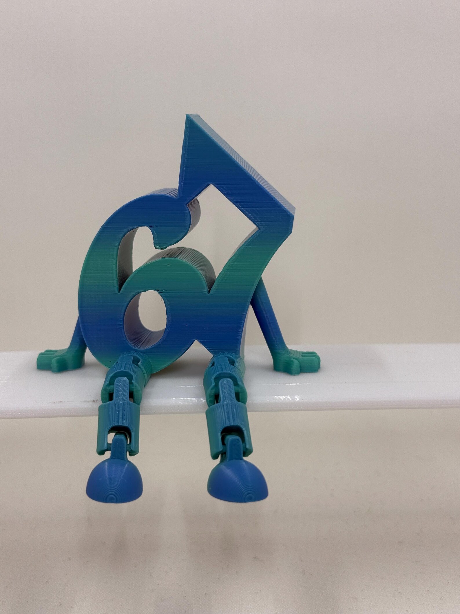 3D Printed 67 Flexi Buddy | Flexible Number Figure | Articulated Fidget ...