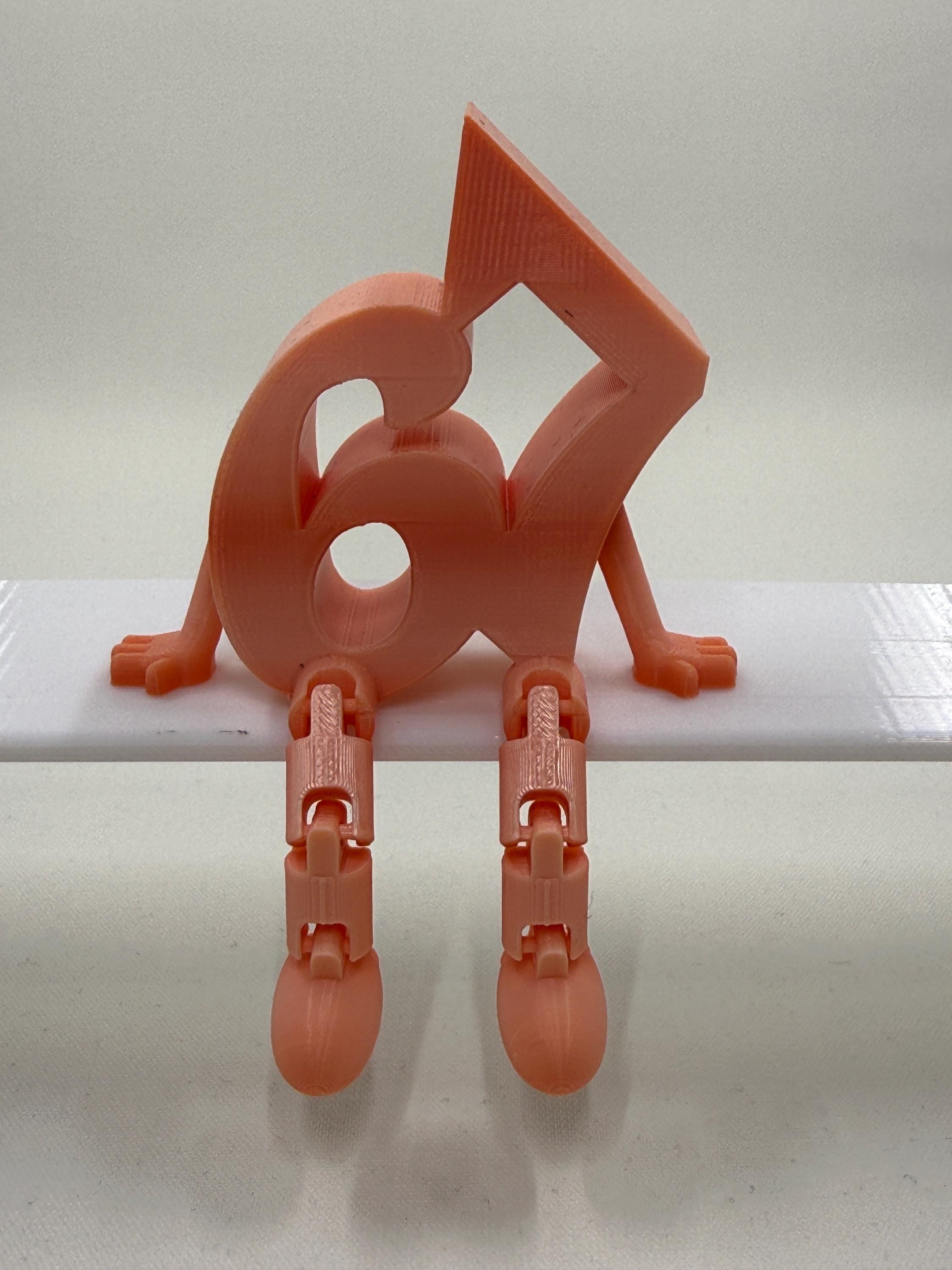 3D Printed 67 Flexi Buddy | Flexible Number Figure | Articulated Fidget ...