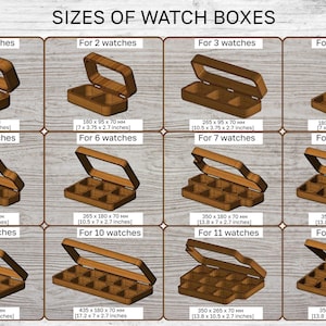 Wood Watch Box for Him Personalized Gift Watch Case, Stylish Rustic ...