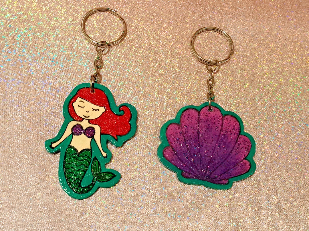 Little Mermaid Keyring Set - Etsy
