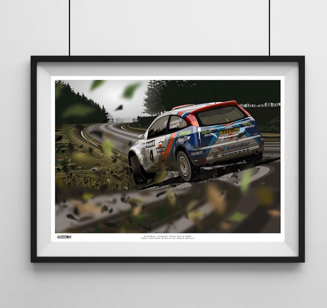Colin Mcrae Nicky Grist Ford Focus WRC Art Print – Motorsport Poster - Etsy