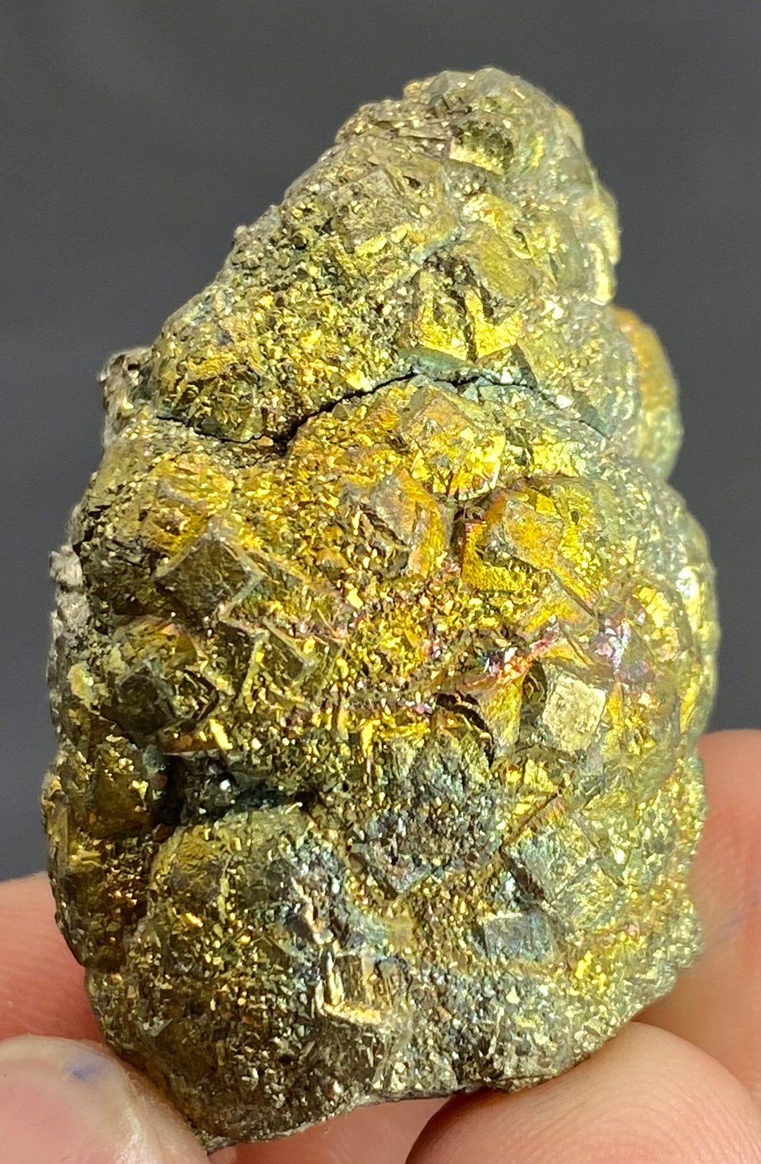 50:gram Extremely Rare Top Iridescent New Discovery Marcasite Specimen ...