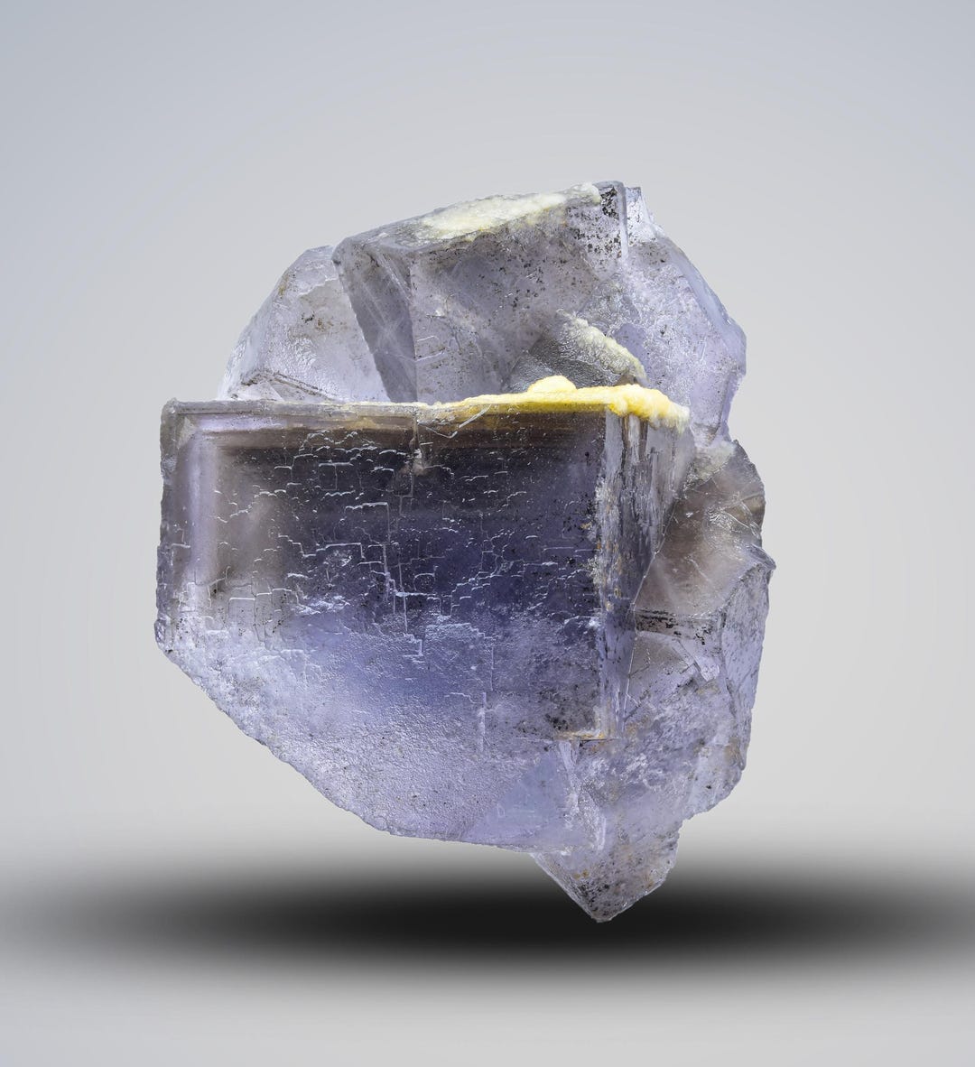 Blue Color Change Cubic Phantom Healing Fluorite & Calcite 183gm ...