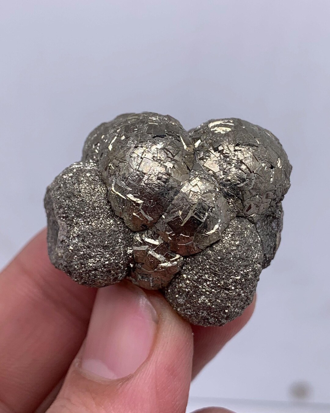 Natural Pyrite Marcasite Specimen - Unique 53g Raw Mineral Stone ...