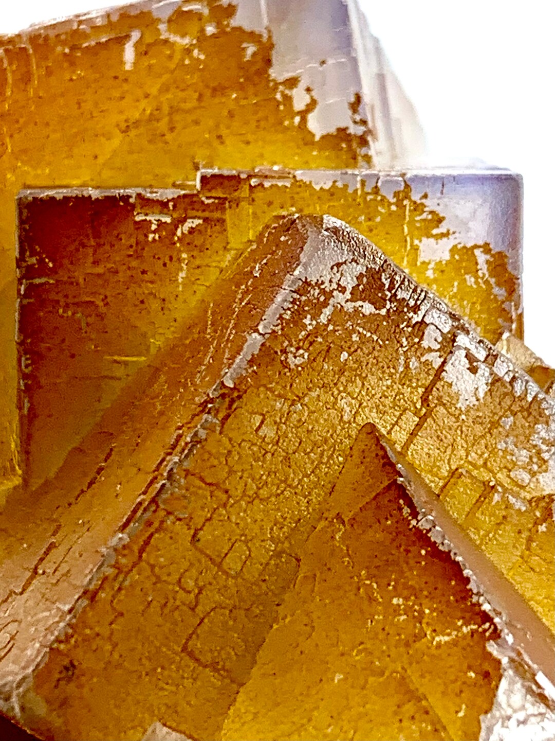 64: Gram Extremely Rear Cubic Iron Coated Fluorite Specimen From ...