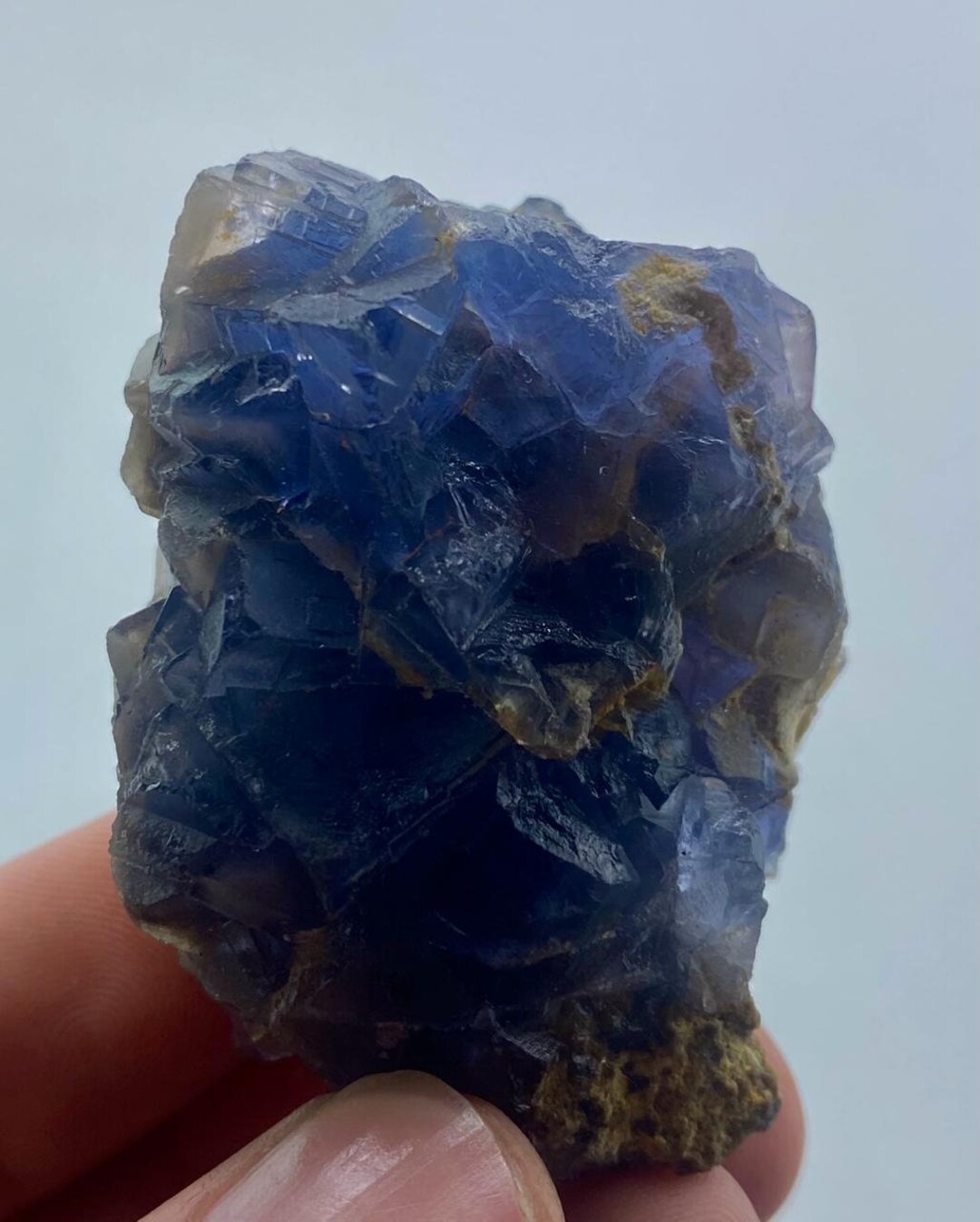 401: Carat Extremely Rarest Blue Phantom Cubic Fluorite Specimen From ...