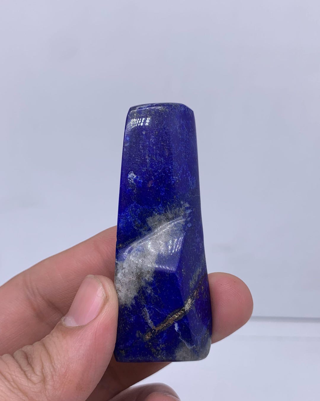 Lapis Lazuli Tumbler | Polished Natural Gemstone With Pyrite ...