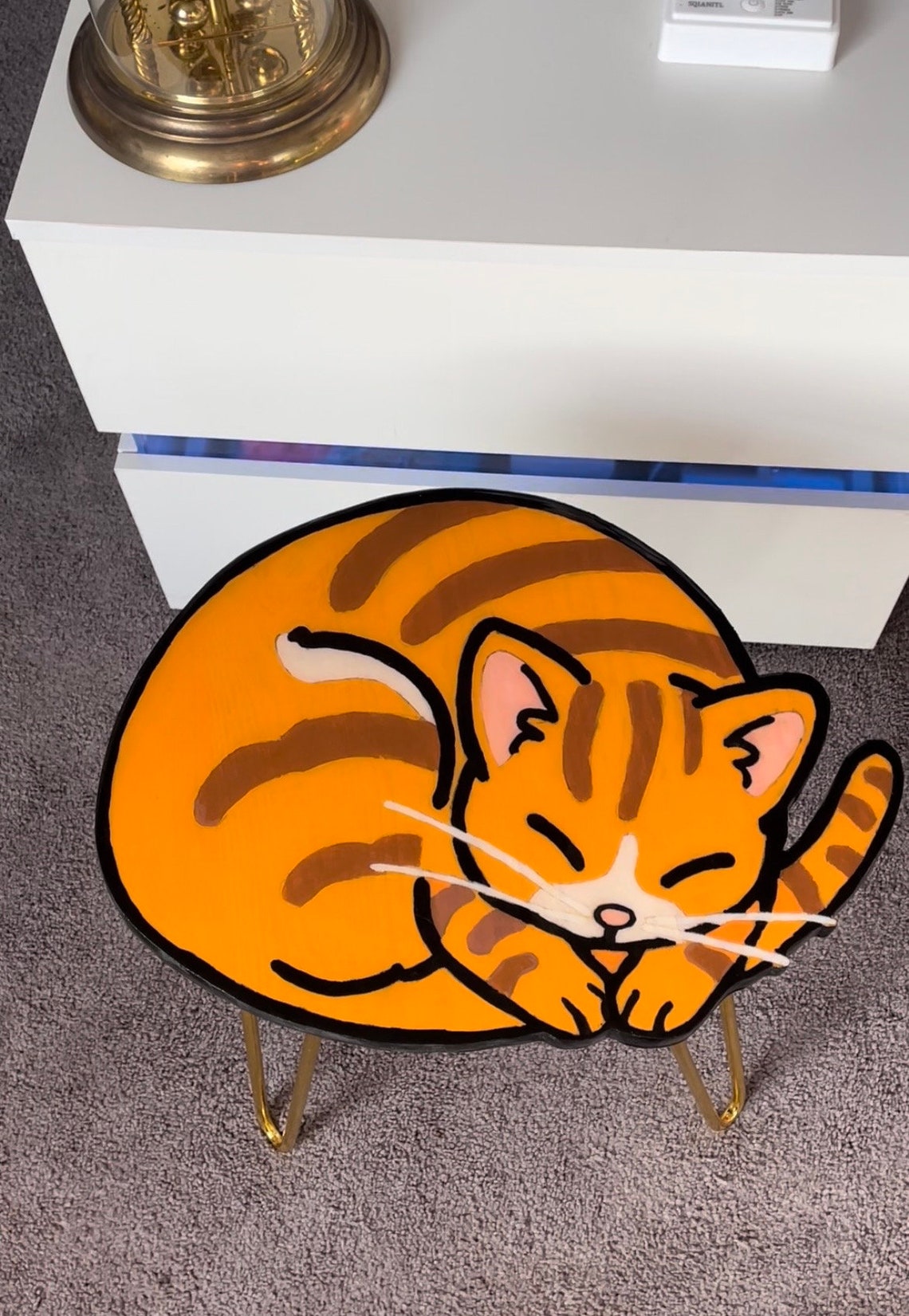 Sleeping Cat Coffee Table - Etsy