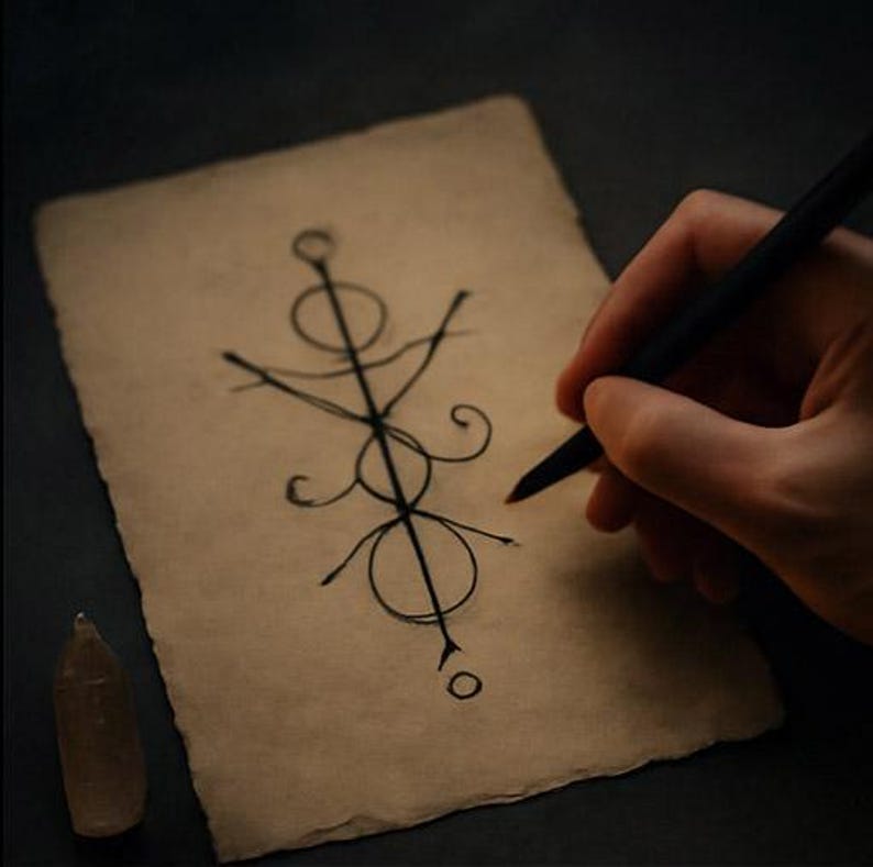 Custom Magic Sigil – Personal Energy Shield, Manifestation Talisman ...