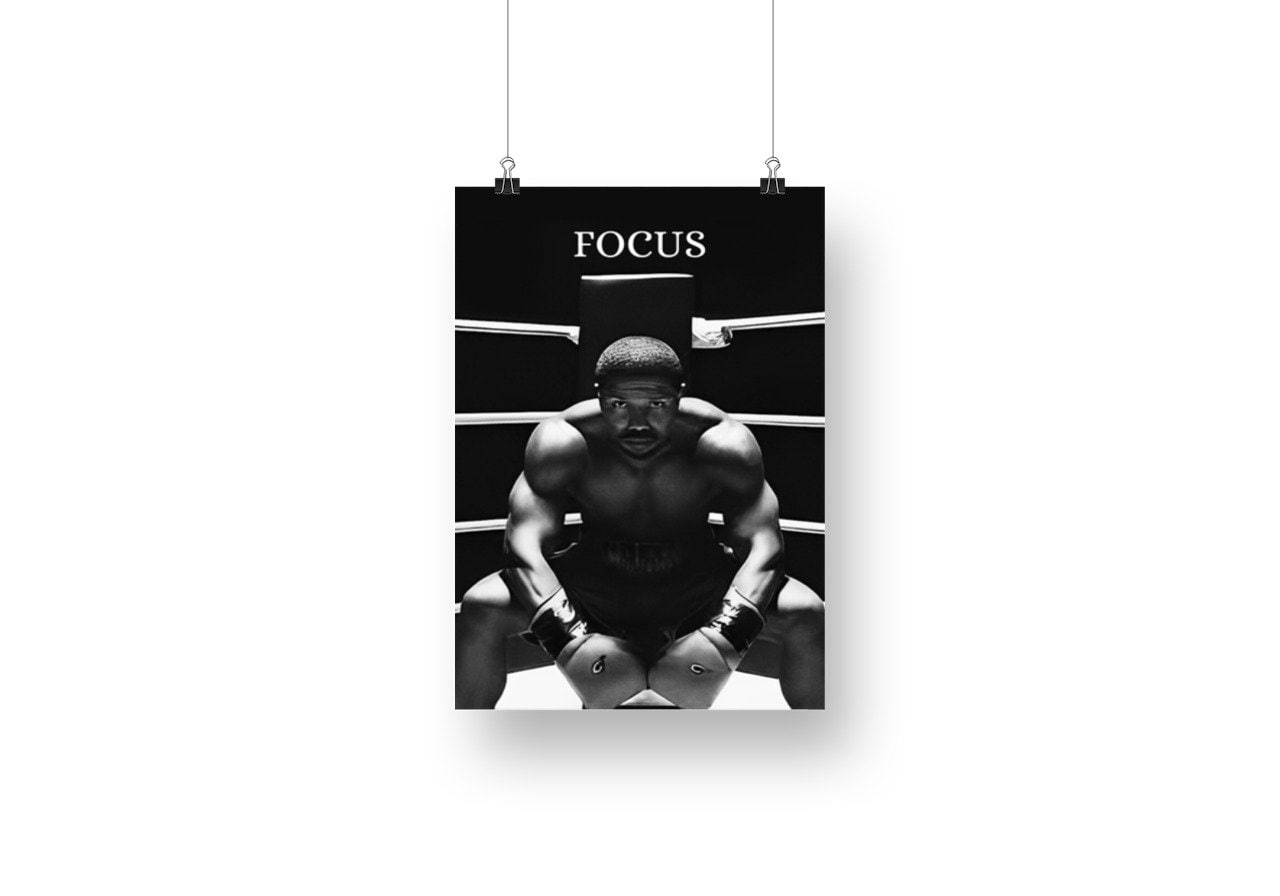 Adonis Creed Minimalist Movie Poster Downloadable Wall Art Aesthetic ...