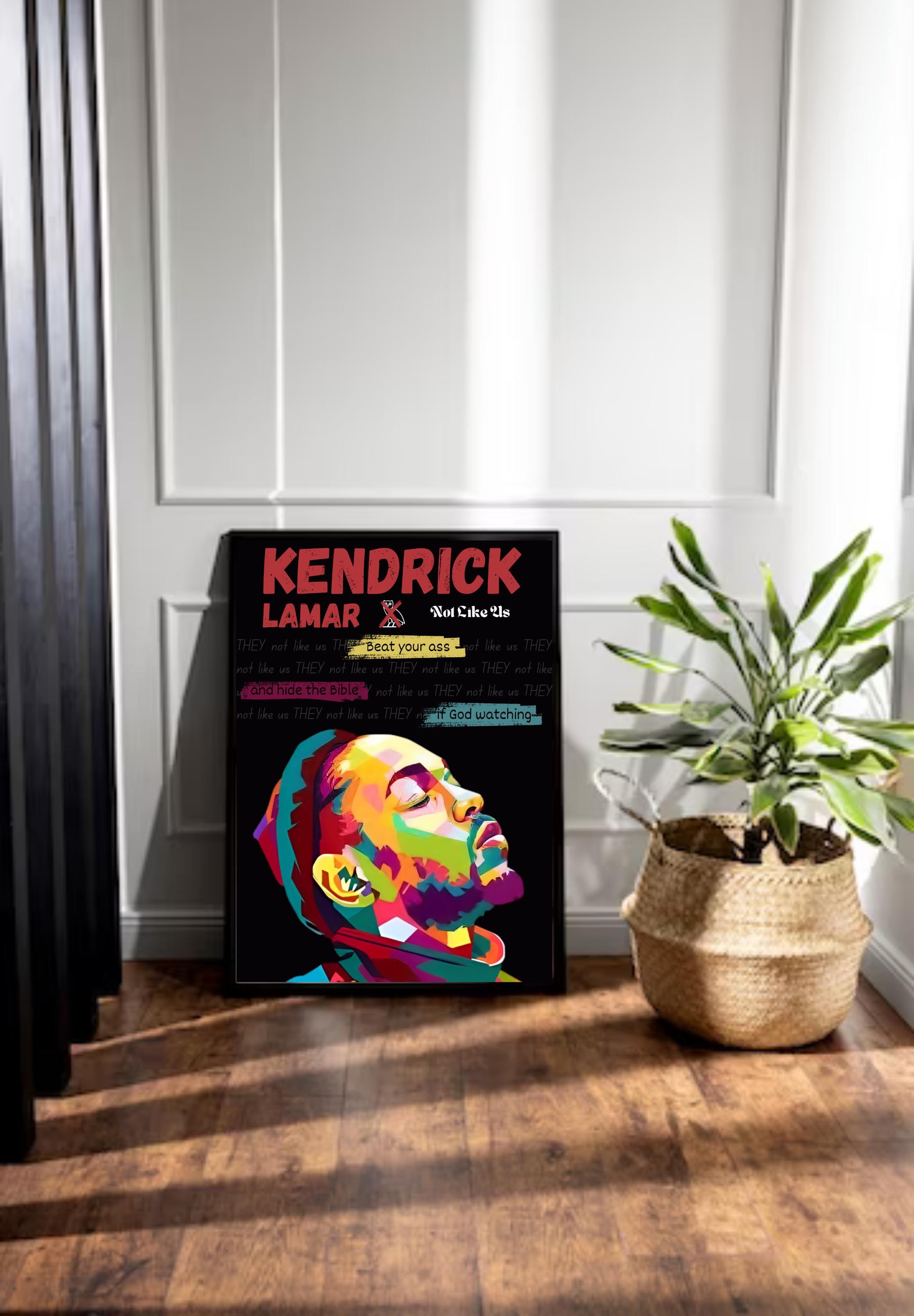 Kendrick Lamar Poster Not Like Us Poster Rap Diss Track Art Decor Hi ...