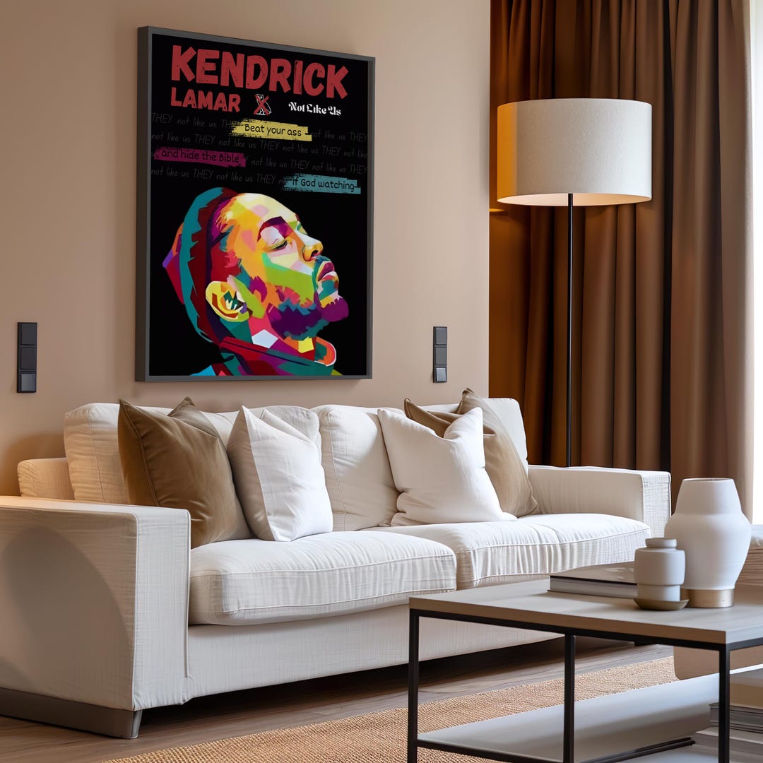 Kendrick Lamar Poster Not Like Us Poster Rap Diss Track Art Decor Hi ...