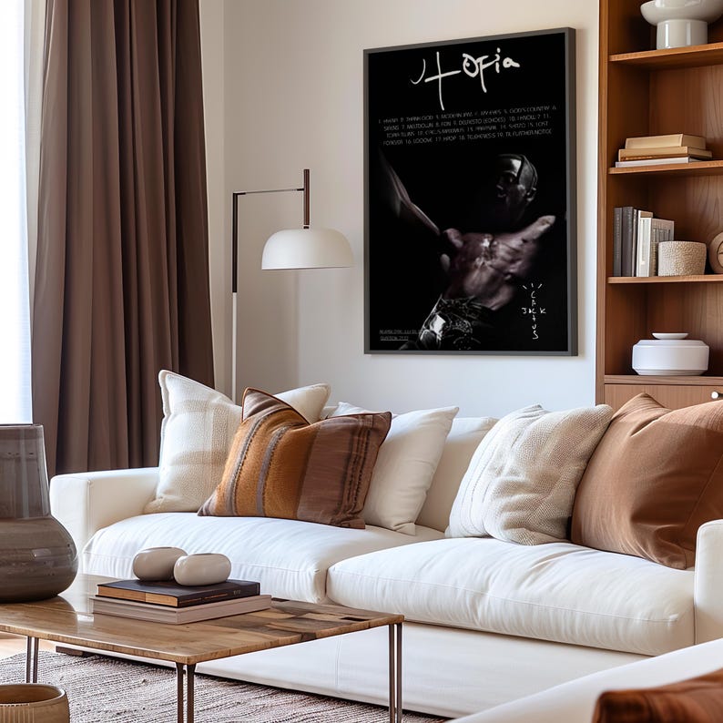 Travis Scott Utopia Digital Poster, Cool Hip Hop Album Art Print ...