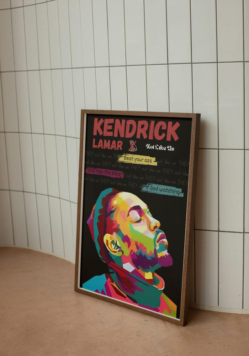 Kendrick Lamar Poster Not Like Us Poster Rap Diss Track Art Decor Hi ...